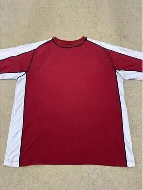 Point Zero | Shirts | Vintage 9s Point Zero Red And White Short Sleeve ...